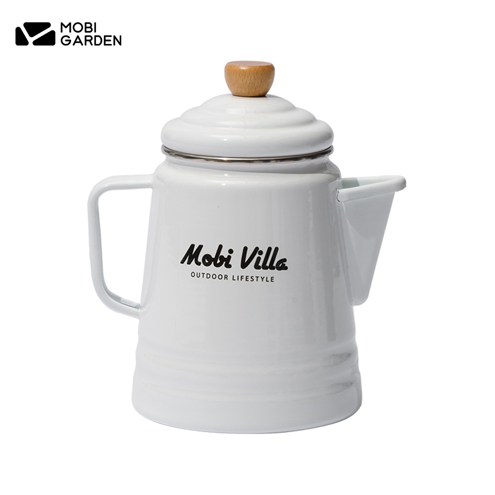 MOBI GARDEN Enamel Coffee Pot Portable Camping Hand Pot Coffee Maker ...