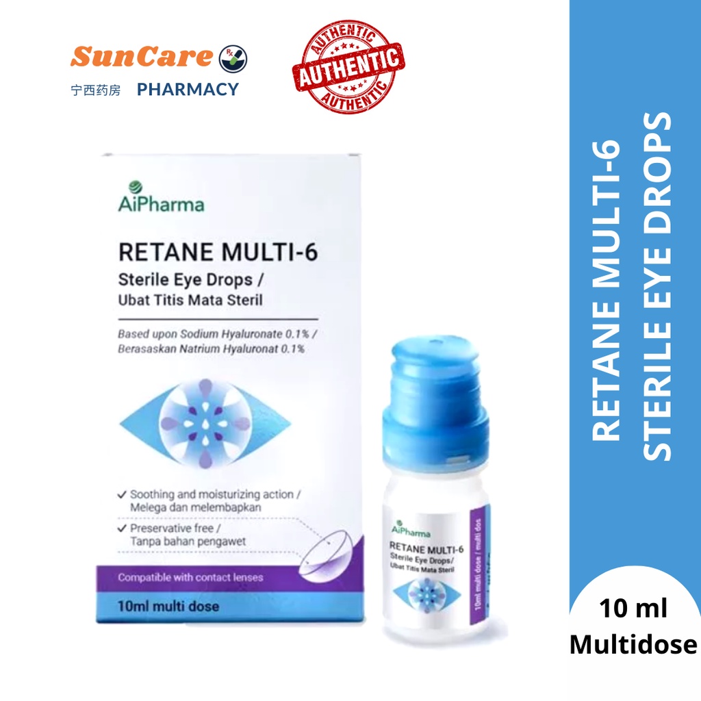 SunCare Pharmacy AiPharma RETANE MULTI-6 Sterile Eye Drops {10 ml ...