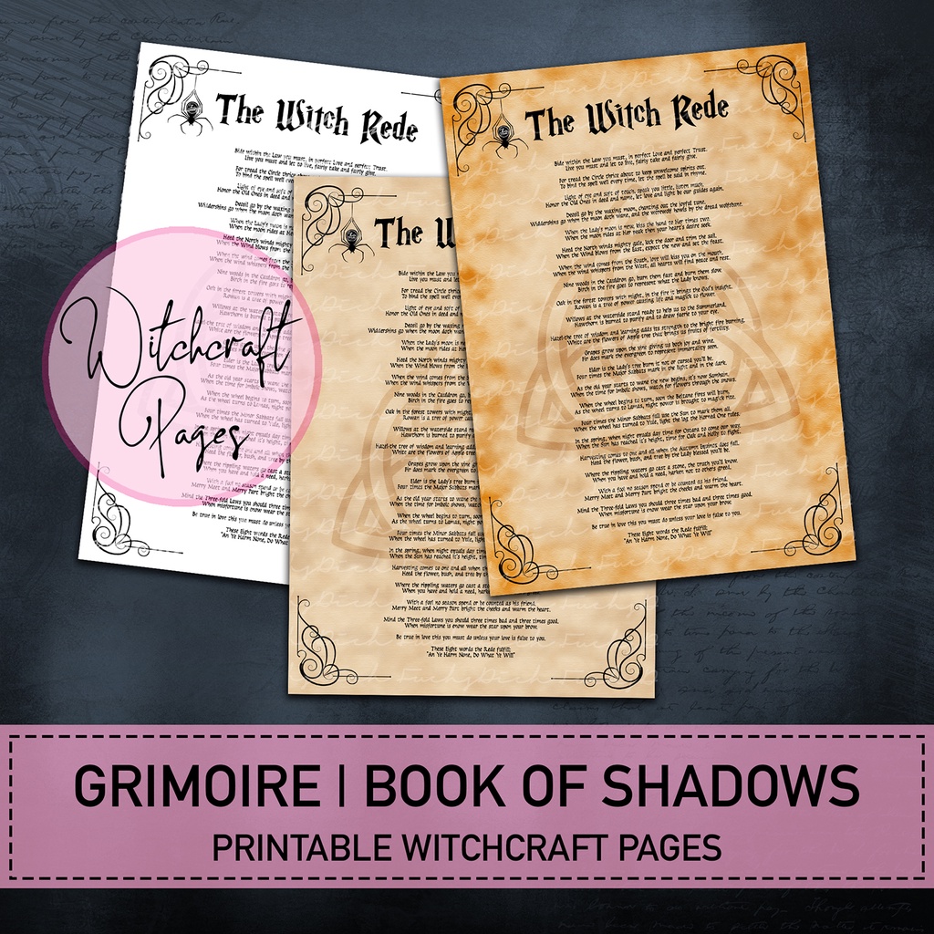 FuchsDich Printable The Witch Rede Witchcraft Pages | PDF File | Book ...