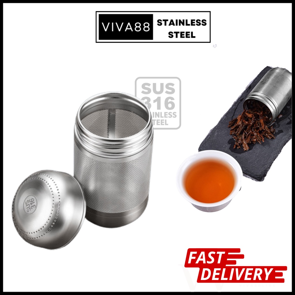 SUS 316 Stainless Steel Medical Grade Cylinder Shape Tea Capsule Filter ...
