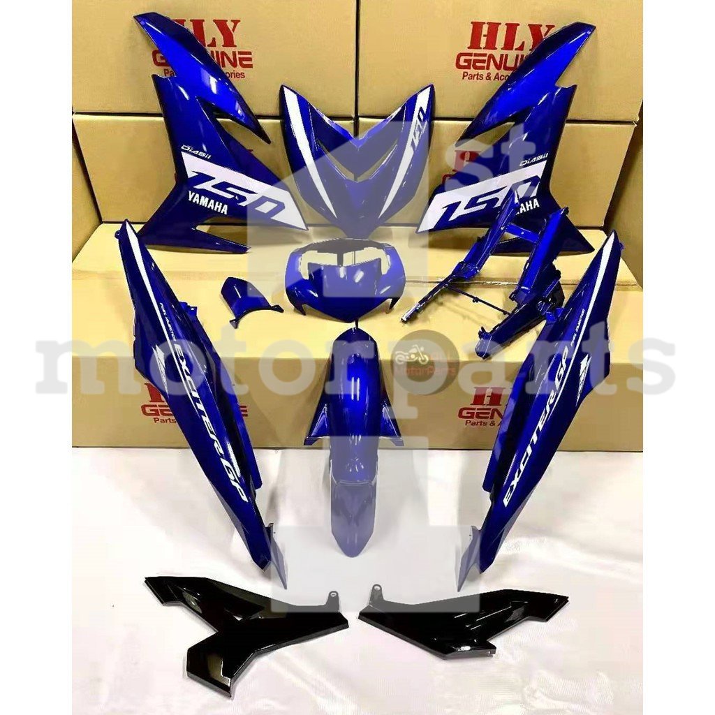 Y15 Y15ZR V1 V2 EXCITER GP BLUE BODY COVER SET COVERSET COLOUR HLY WITH ...