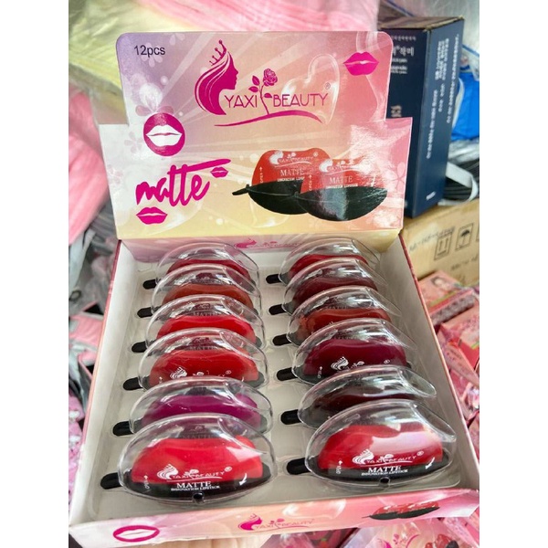 YAXI BEAUTY MATTE INNOVATION LIPSTICK 12PCS | Shopee Malaysia