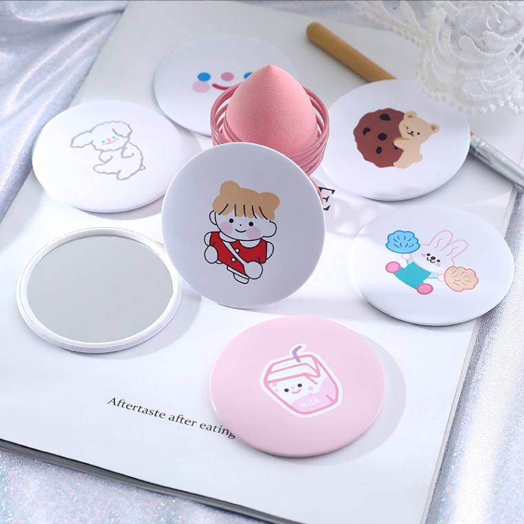 Portable Makeup Mirror Compact Mirror Mini Vanity Mirror Small Round ...