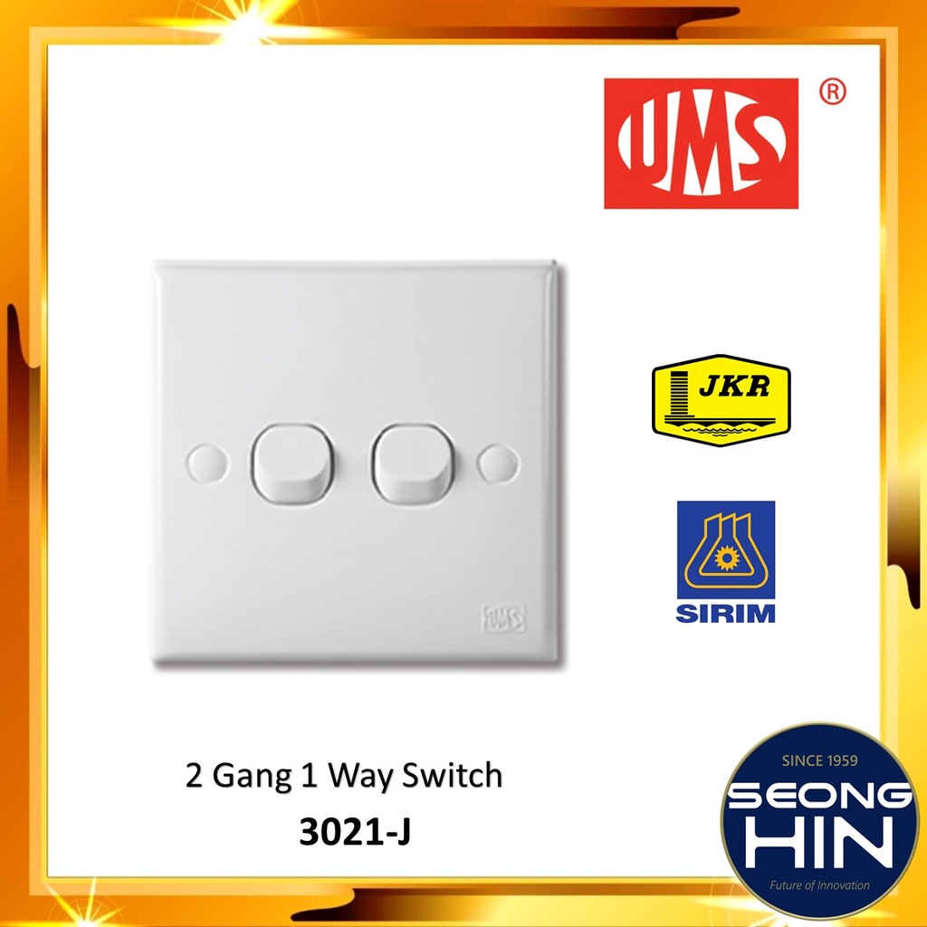 UMS SWITCH 3 SERIES / SWITCHES & SOCKET OUTLET WHITE / SUIS PLUG SOKET ...