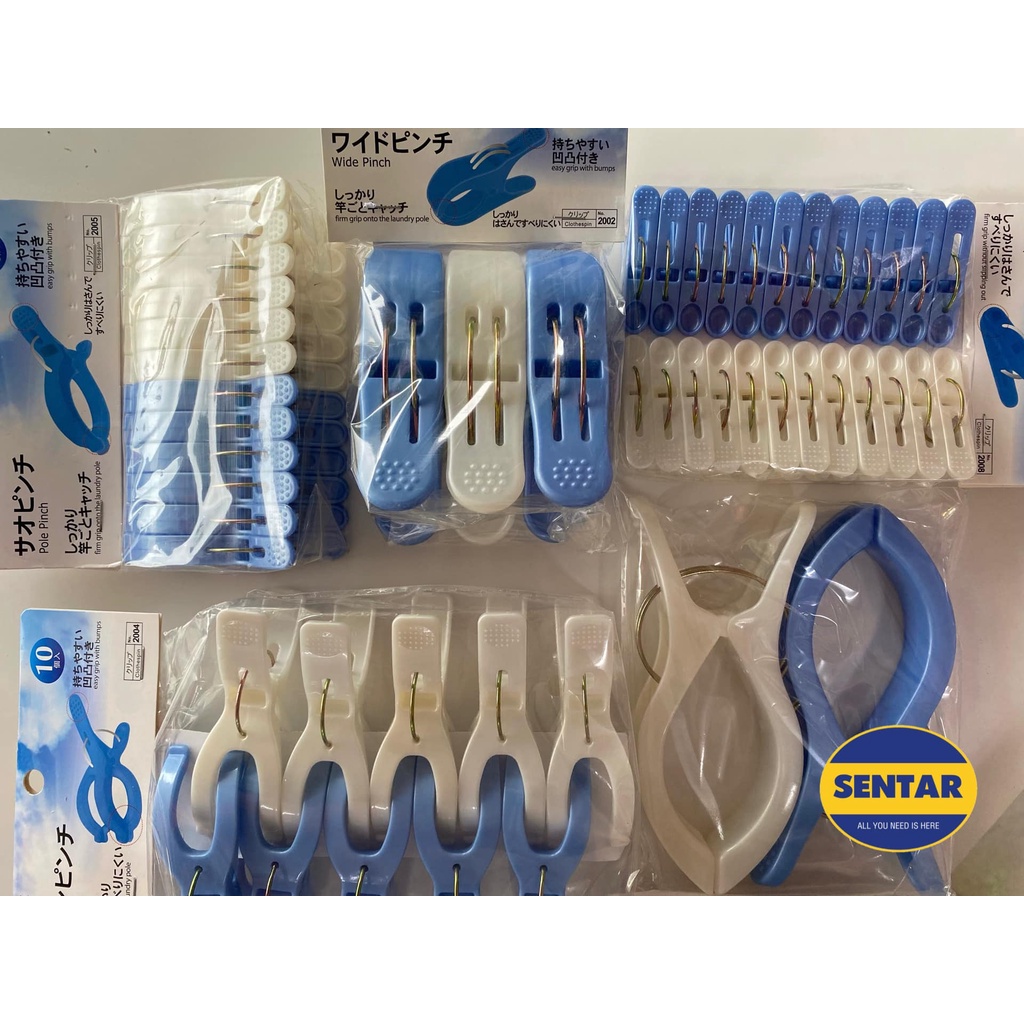 100% READY STOCK Plastic Clothes Pegs Cloth Clip Clipper / Penyepit ...