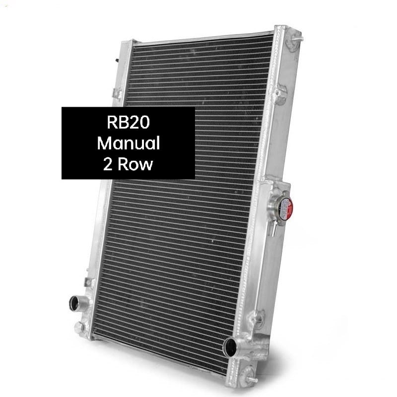 Aluminium Radiator 42MM 2 Row Manual For Nissan Skyline R33 R34 GTR ...