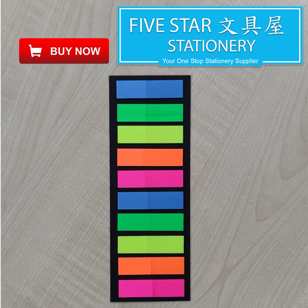fivestar2u 10 Square Memo Sticky Notes Bookmark | Shopee Malaysia