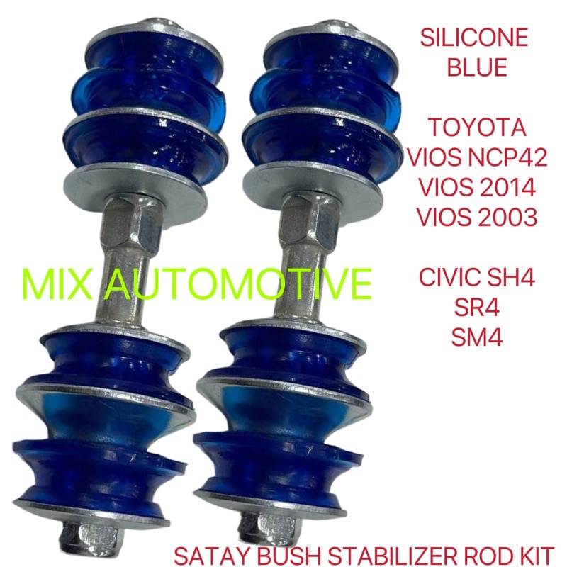 HARGA UNTUK SATU SET (2PCS) SATAY BUSH STABILIZER LINK SILICONE TOYOTA ...
