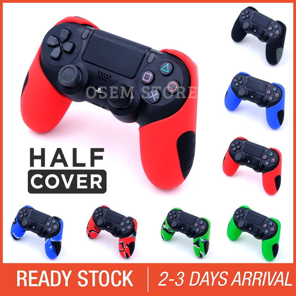 PS4 Controller Case Cover Playstation 4 Dualshock 4 Half Silicone Case ...