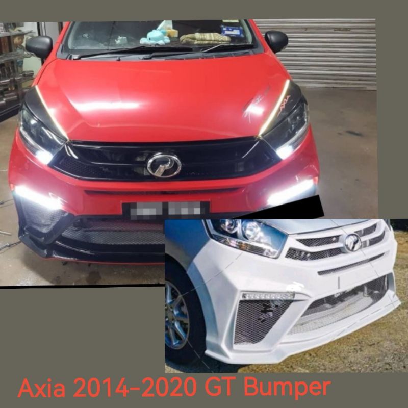 Axia 2014-2022 GT Bumper FB242 With LED Light Fiberglass Without Paint ...