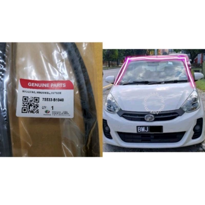 MYVI ICON LAGI BEST LAGIBEST D54T FRONT WINDSCREEN RUBBER MOULDING ...