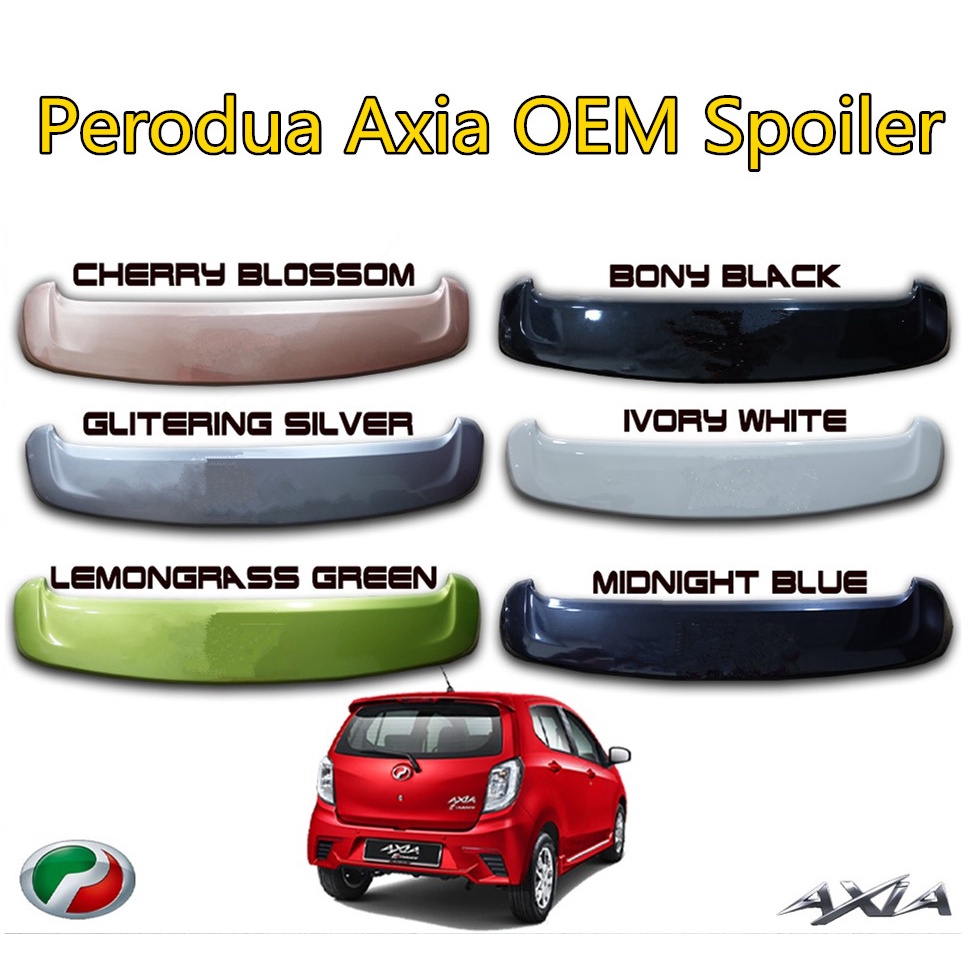 DC- Perodua Axia OEM Spoiler With Brake Light & Paint (100% original ...