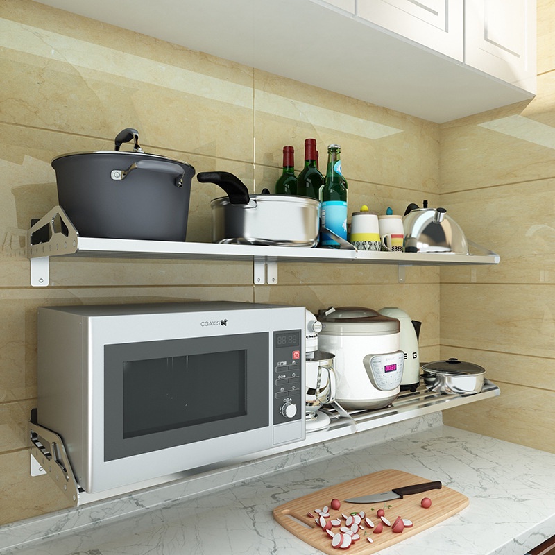 Perforated Installation Square Tube 304 Stainless Steel Microwave Rack ...