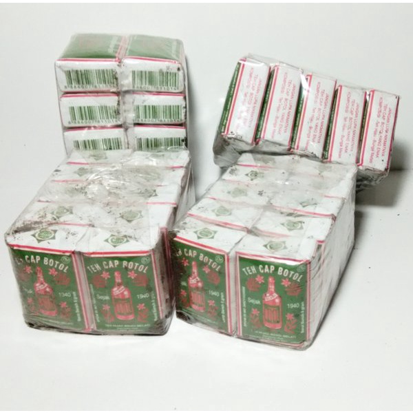 HIJAU Small Green Bottle Cap Tea Powder 1 pack contains 10 Pcs ...