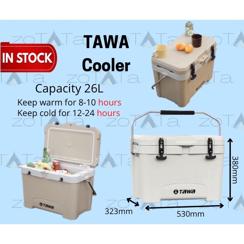 Tawa Camping Cooler Box Ice Box 26L Car Portable Freezer Camping Picnic ...