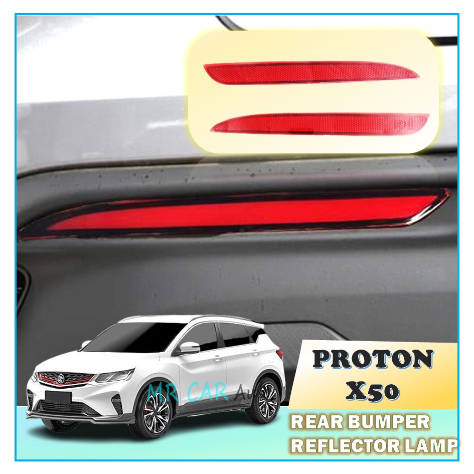 PROTON X50 REAR BUMPER REFLECTOR / RED LINE (OEM) | Shopee Malaysia