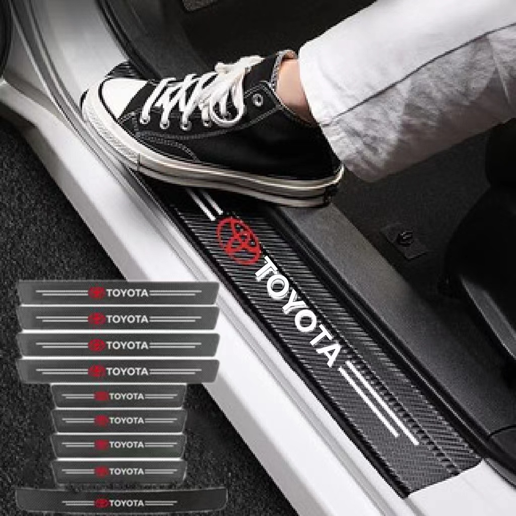 [4 pcs/9pcs] Jalur Sill Pintu Kereta Pelekat Perlindungan Anti-calar ...