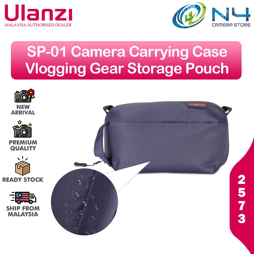 Ulanzi SP-01 Vloging Gear Storage Pouch Waterproof Camera Carrying Case with Division Design ...