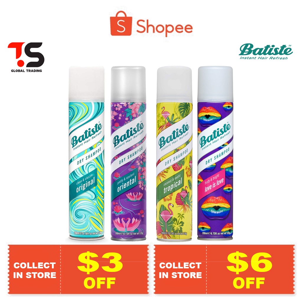Batiste Dry Shampoo 200ml - Hydrate / Oriental / Love Is Love ...