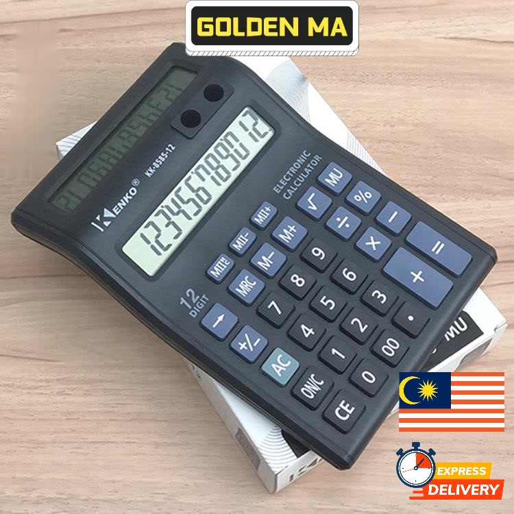 2 Side Display Class Office Business Computer Calculator Large Buttons ...