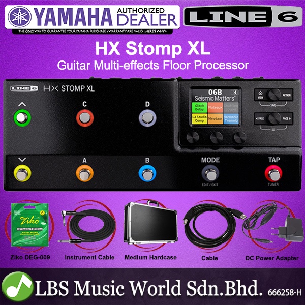 Line 6 HX Stomp XL Guitar Multi Effects FX Pedal Floor Processor and ...