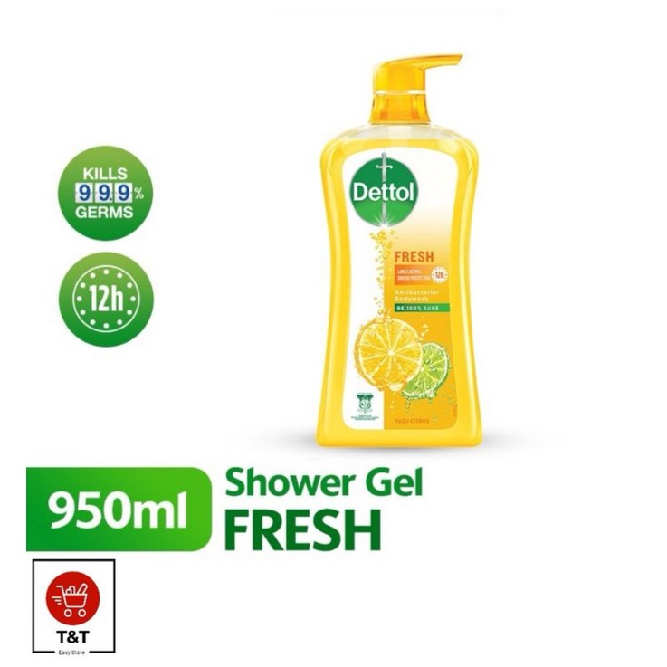 Dettol Body Wash Shower Gel Fresh 950g Shopee Malaysia