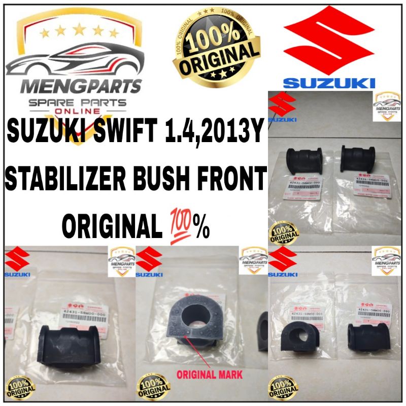 ORIGINAL 💯% SUZUKI SWIFT 1.4 AZF414 2013Y STABILIZER BUSH FRONT 42431 ...