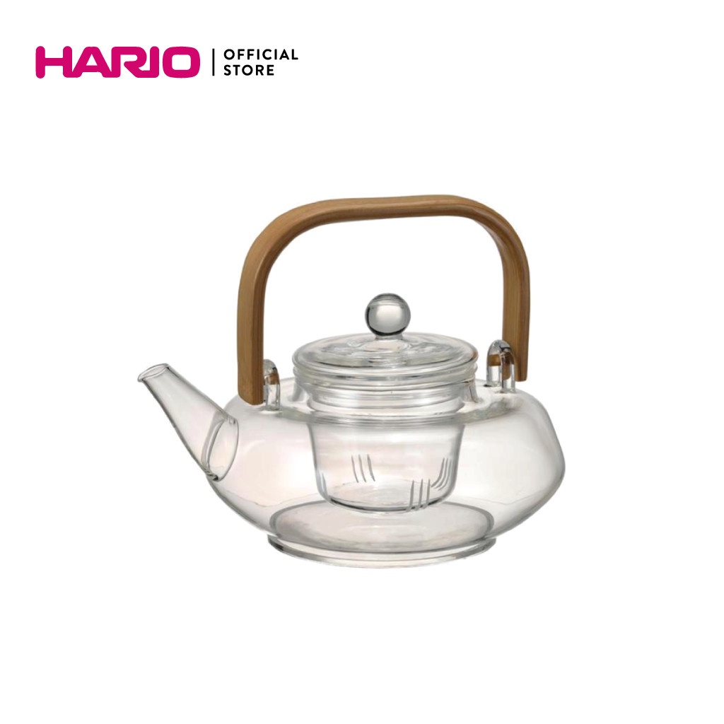 HARIO GLASS TEAPOT WITH WOODEN HANDLE 700ML | Shopee Malaysia