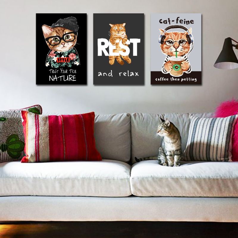 Poster Kucing -MDF Board (Oyen Series) Wall Decoration Poster | Shopee ...