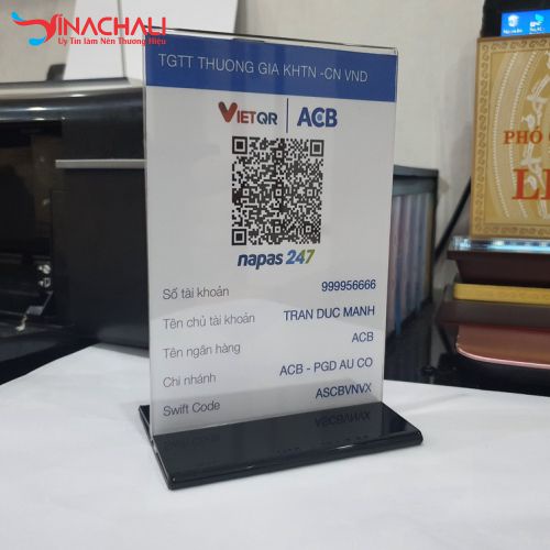 Mica Board for Qr Code, Tabletop Mica Menu, Desktop Mica Shelf for Qr ...
