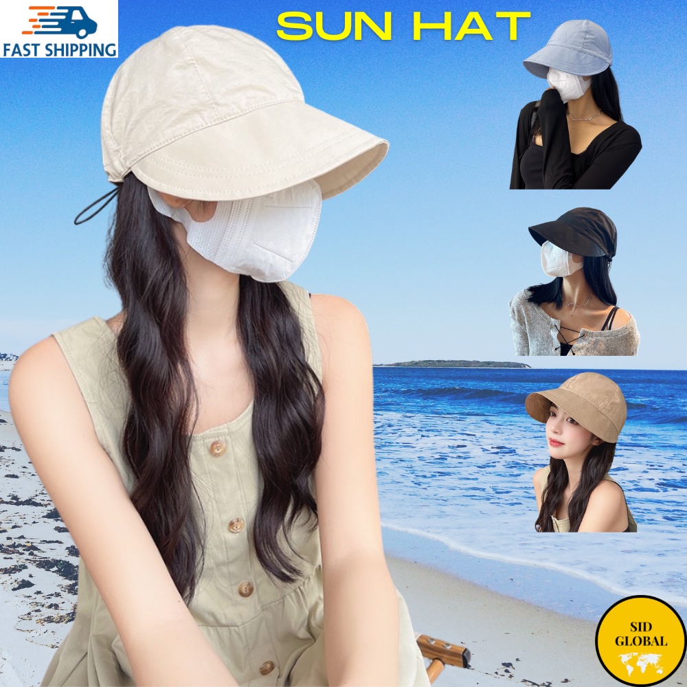 Women Sun-Hat Sunproof UV Hat Foldable Adjustable Cap Sunscreen Fisherman Bucket Hat Cap Woman ...