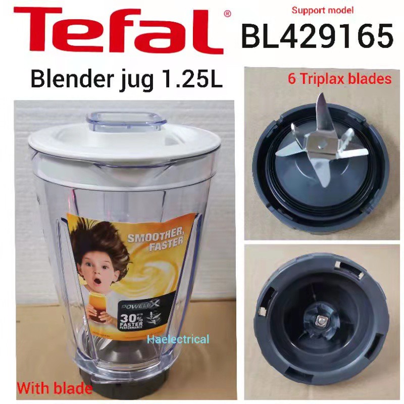 Tefal BL429165 Blender Jug With Blade (1.25L) | Shopee Malaysia