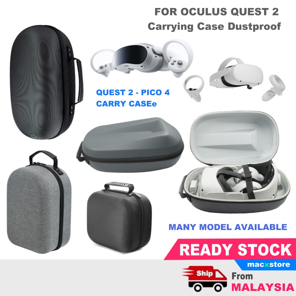 Oculus Quest 2 Carrying Case Pico 4 Case Dustproof Zipper Shockproof ...