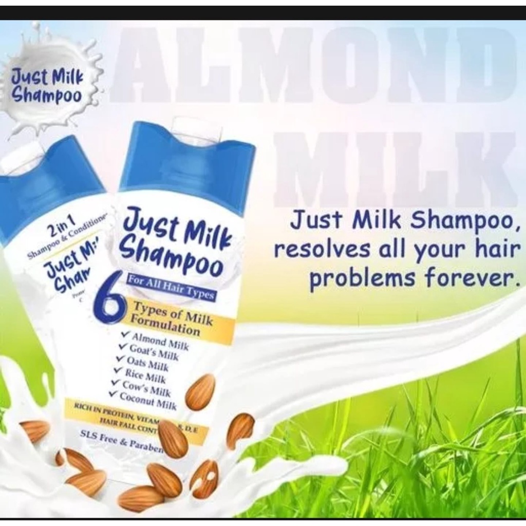 JUST MILK 2 IN 1 HAIR SHAMPOO & CONDITIONER 175ml | Shopee Malaysia