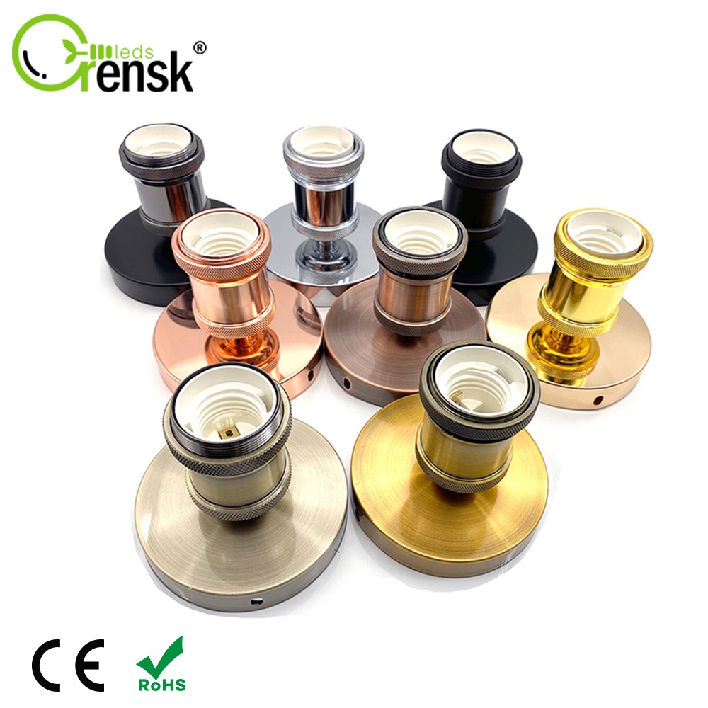 Vintage E27 Bulb Lamp Base Holder 220V Edison Lamp Base Socket Bulb ...