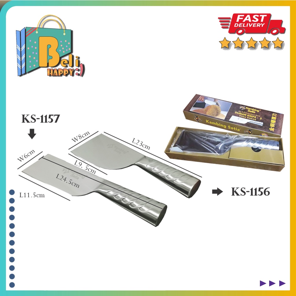 Stainless Steel Multipurpose Ultra Sharp Knife/ Durian Butcher Knife ...