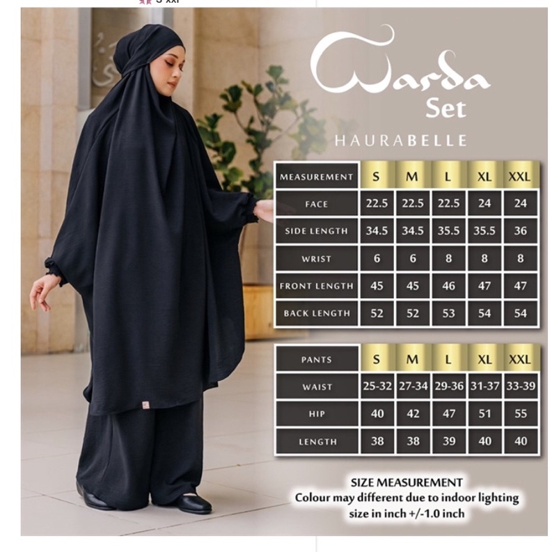 Warda Set Haurabelle (umrah) | Shopee Malaysia