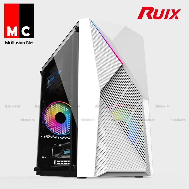 Ruix Evesky Apocalypse mATX/ITX PC Case Computer Desktop Casing Office ...