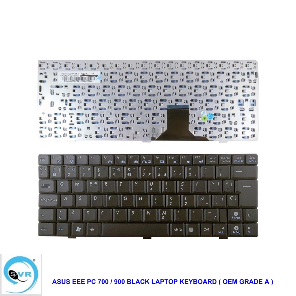 ASUS EEE PC700 / 900 ( BLACK ) LAPTOP KEYBOARD ( OEM GRADE A ) | Shopee ...
