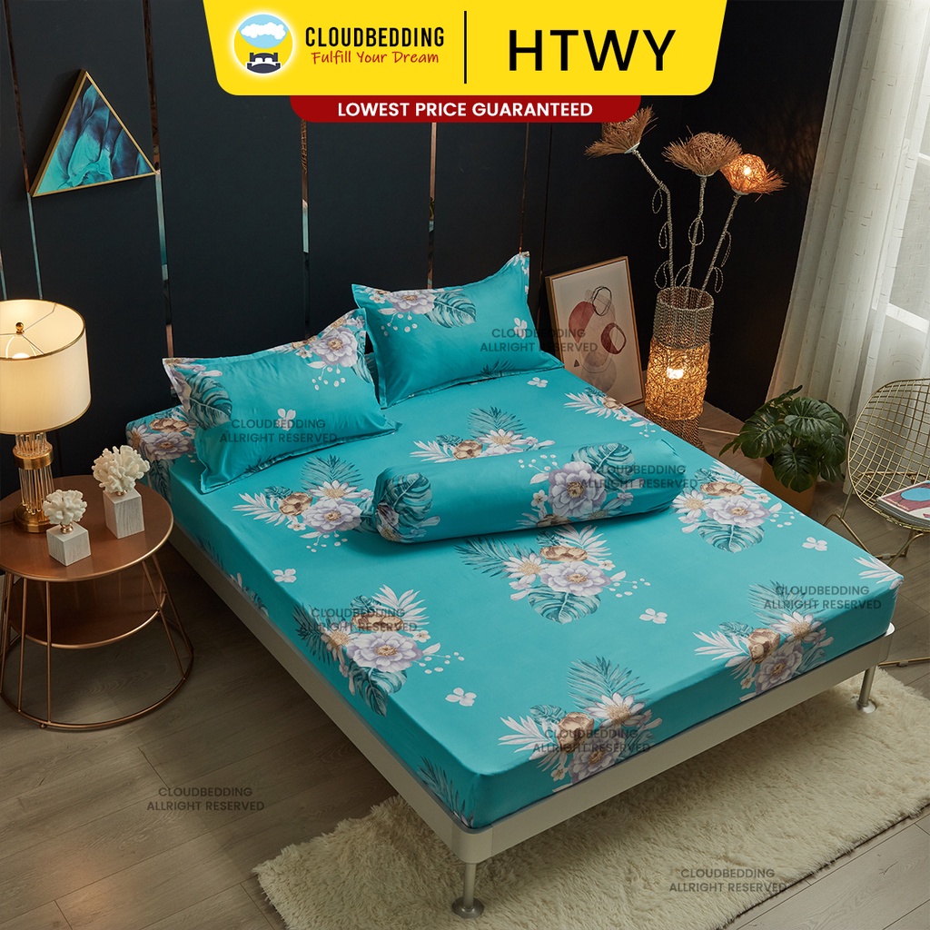 Premium Cotton 650TC Queen 4in1 /Single 2in1 Fitted Bedsheet Sets ...