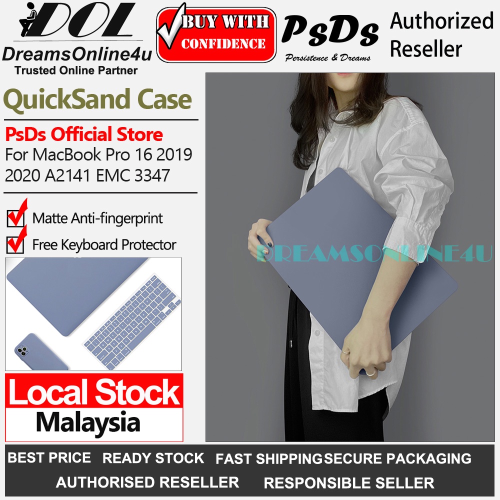 PsDs QuickSand Series Hard Cover Case for Laptop MB Pro 16 A2141 2019 ...