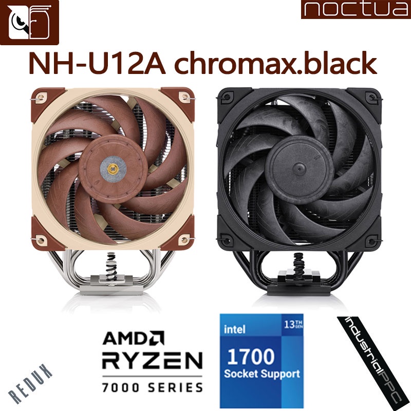 Noctua NH-U12A, Premium 120mm CPU Cooler, Single Tower CPU Cooler, High ...