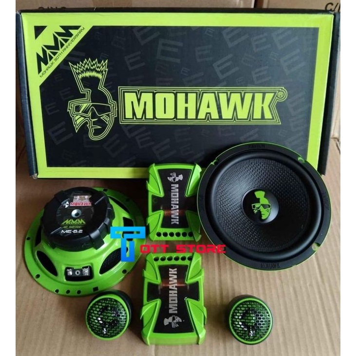 MOHAWK 6.5" 2-Way Component set Car Speaker Green Series (ME 6) Mohawk ...