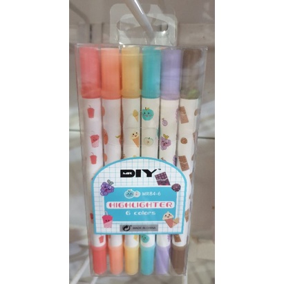 Mr DIY Brand 6 Colors Highlighter Per Packet | Shopee Malaysia