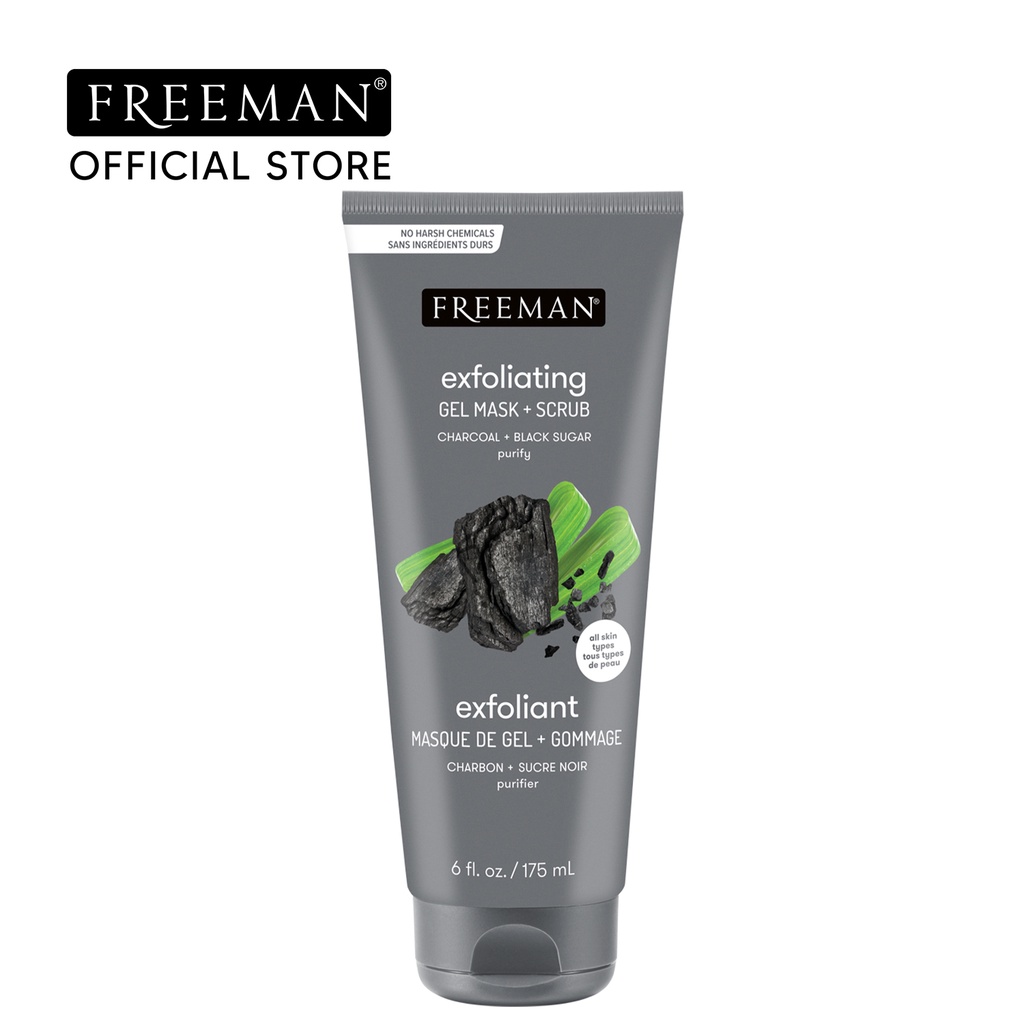 Freeman Beauty Charcoal & Black Sugar Polishing Mask | Shopee Malaysia