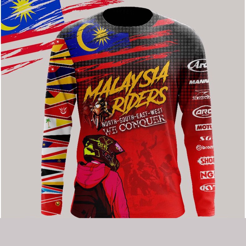 Baju Ride Merdeka. KHAS UNTUK GROUP MOTOR | Shopee Malaysia