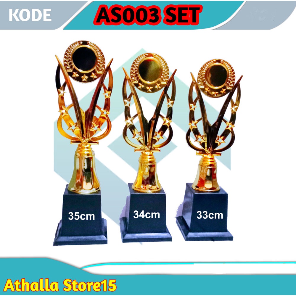 As003 Trophy Cup SET (contains 3 trophies) | Shopee Malaysia