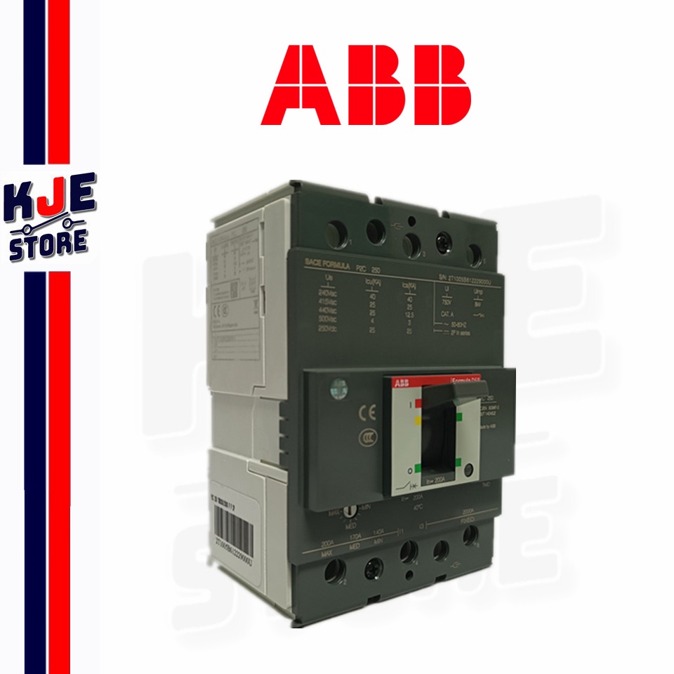 ABB-P2C250-3P/200A 1SDA116325R1 ABB P2C 250 TMD 200-2000 3p F F ...