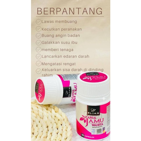KAPSUL JAMU WANITA ( ELJAN) | Shopee Malaysia