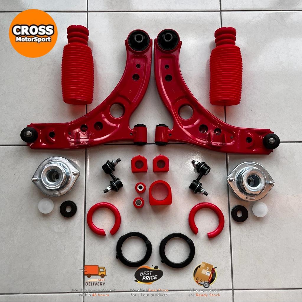 21 ITEM COMPLETE SET LOWER ARM/STABILIZER LINK/STEERING RACK BUSH ...
